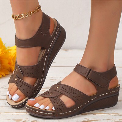 Women Sandals Wedge Heels Sandals Summer Shoes For Women Ele