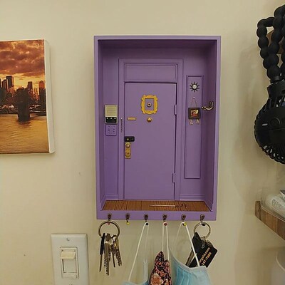 Tv Show Friend Keychain Monicas Door Frame Purple Door Hang