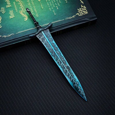 20cm Dark Moon Greatsword Key Chain Moonlight Keyring Rani K