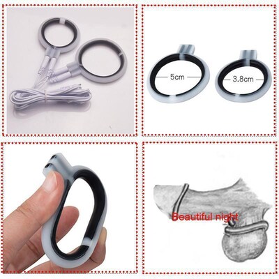 Estim Penis Ring,Electric Shock Bdsm Cock Sheath Ball Stretc