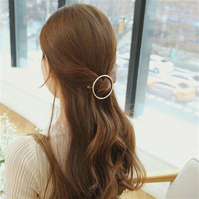 Highquality Fashion Metal Hairpin Geometric Hair Clip for Wo