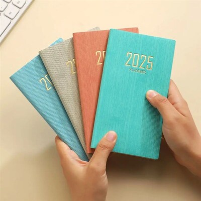2025 A6 Agenda Book Mini Portable Diary Weekly Planner Noteb