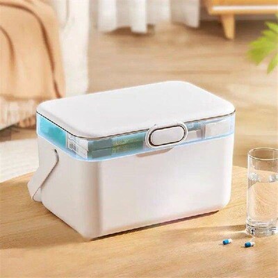 Medication Organizer Storage Large Capacity Medicine Chest