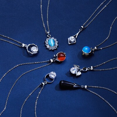 Rinhoo Dolphin Transparent Natural Stone Water Drop Geometri