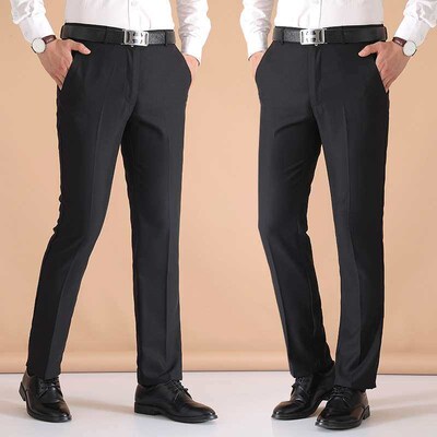 Mens Suit Pants Slim-fit Straight-leg Suit Pants Mens Prof
