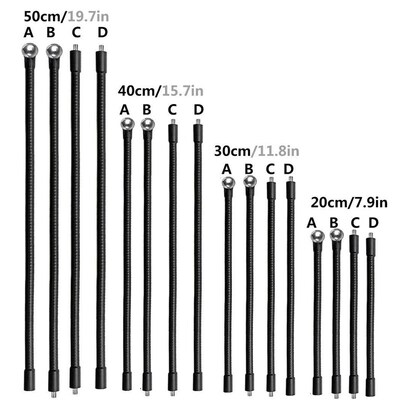 Flexible Metal Tube Rod Monopod Selfie  Stands with 1/4inch