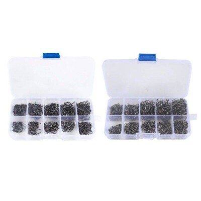 600/1000PCS Fishing Hooks Set Replacement Outdoor Saltwater