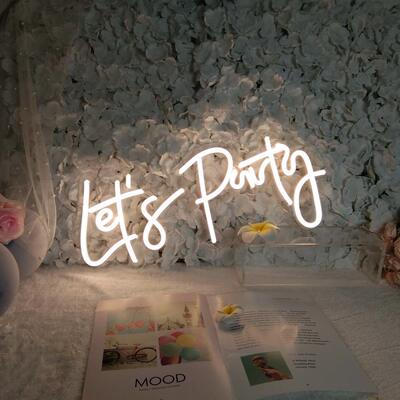 10 Styles Neon led Sign Happy Birthday Led Light Party Flex