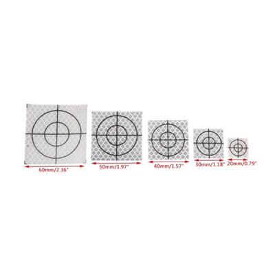 100 Pcs Reflector Sheet Reflective Tape Target Total Station