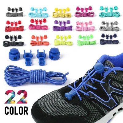 1Pair No Tie Shoe laces Quick Locks Shoelaces Without ties E