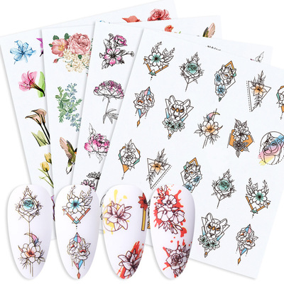 French Rose Gold Striping Tape Nail Design Stripe Lines Geom