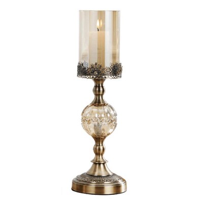 Hot Metal Glass Candle Stand Holders Decoration Metal