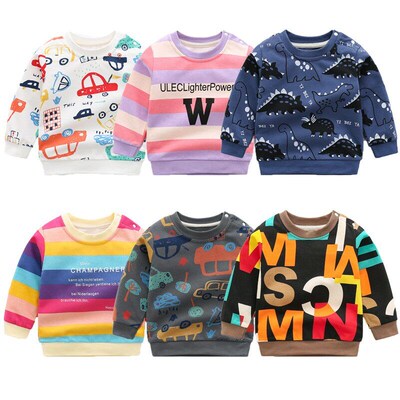 Boys Dinosaur Sweaters, Autumn Clothes, Children Spring Car