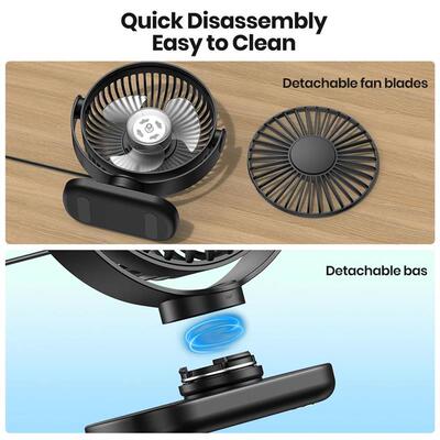 TOPK Mini Portable fan Standing fans for Room Camping,Rechar
