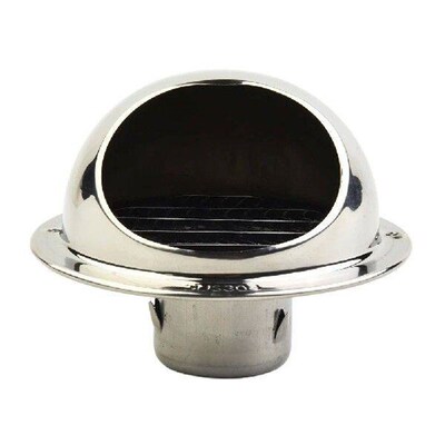 50mm Air Vents Stainless Steel Round  External Extractor