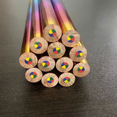 12Pcs HB Rainbow Pencils Colorful Pencils Colored Pencil Set
