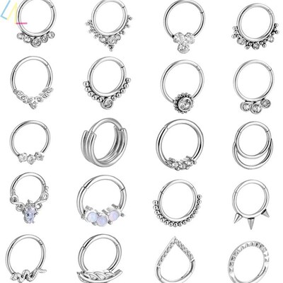 Fashion Nose Rings Nase Cuff Septum Nariz Goth Piercing Opal