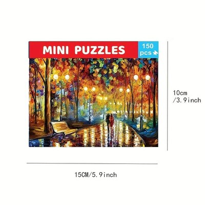 150pcs Test Tube Puzzle Strolling In The Rain Mini Travel