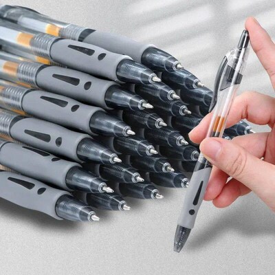13/30pcs Retractable Gel Pens Set Black/Red/Blue Ink Ballpoi