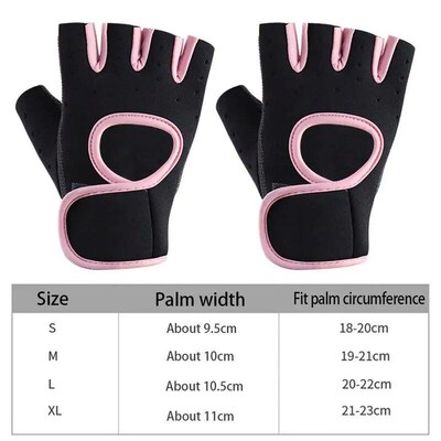 Women Men Fitness Gym Gloves Weightlifting Gloves Half Finge