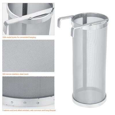 300 Micron Stainless Steel Homemade Brew Beer Hop Mesh Filte