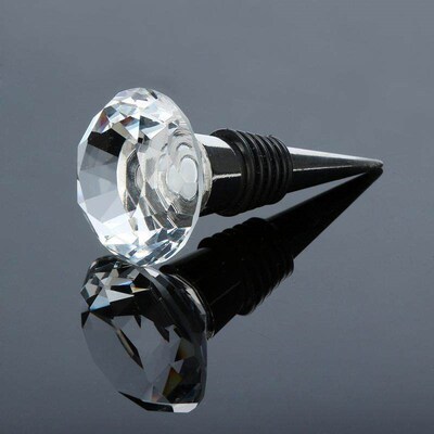 Bottle Stopper Wine Storage Crystal Glass Plug Reusable Vacu