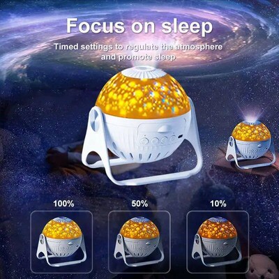 Creative Starry Sky Projection Light with 7 Light Effects US