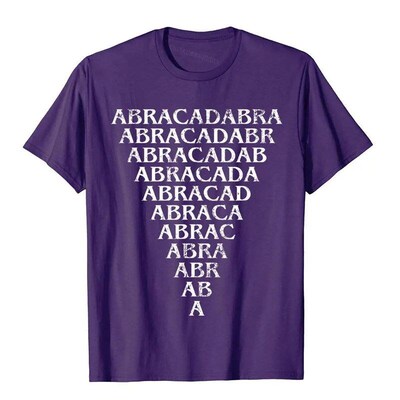 Abracadabra Triangle Amulet Magic Abracadabrangle Occult T-S