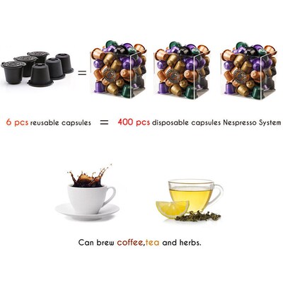 Recafimil Gift Coffee capsule for Nespresso Reusable Cafe Fi
