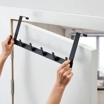 Hooks Over The Door 5 Hooks Home Bathroom Organizer Rack Clo