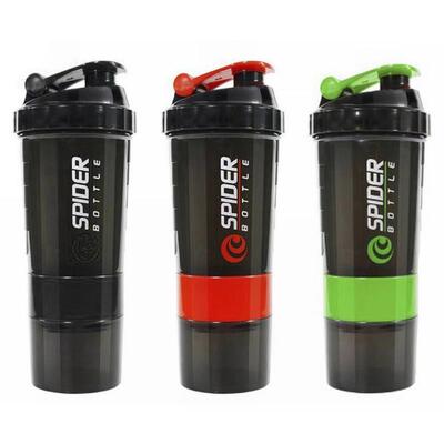 Thickened spot spring three-layer protein powder shaker cup