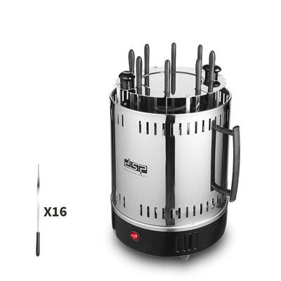 Small Electric grill Kebabs BBQ Oven +16pcs Barbecue skewers