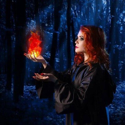Halloween Hand Floating Fireball Cosplay Props Illuminated