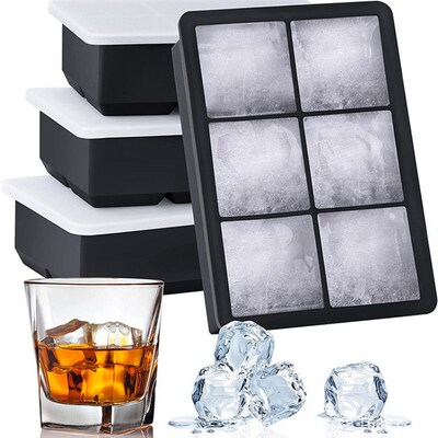 4/6/8/15 Grids Ice Tray Mold Ice Maker Food Grade Silicone