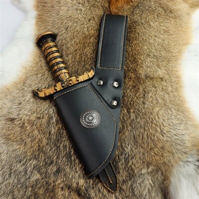 Medieval Faux Leather Knight Sword Scabbard Viking Knight