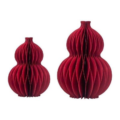 6Pieces Chinese New Year Gourd Lanterns Stylish Paper