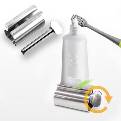 Automatic Toothpaste Dispenser Toothbrush Holder Wall Mounte
