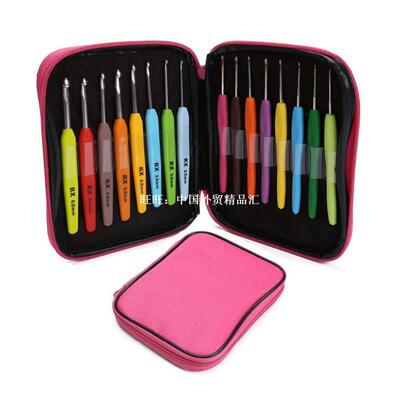 16pcs/set Multi Colour Crochet Hooks Yarn Knitting Needles S