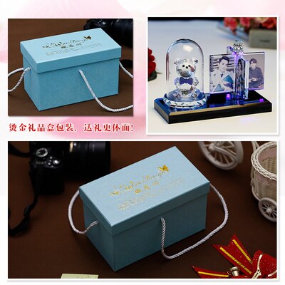Car decoration couple photo car interior Ornament lights g