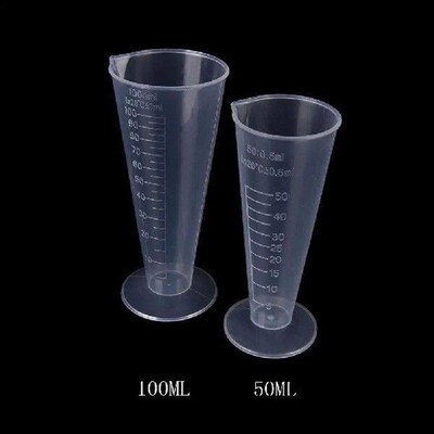 Plastic Measuring Cup 50 ml / 100mL Jug Pour Spout Surface