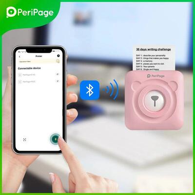 7 Colors Peripage A6 304DPI Mini Photo Printer Notes er Labe