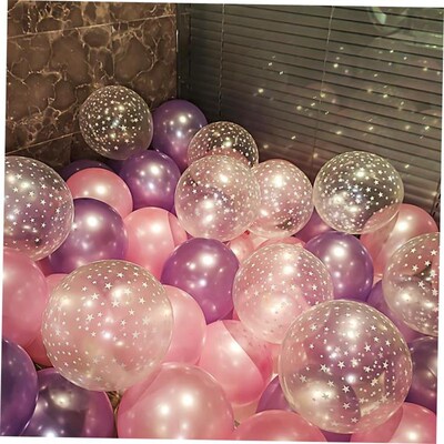 Blue Balloons Air Ballons Deco Birthday Star Foil Baloon