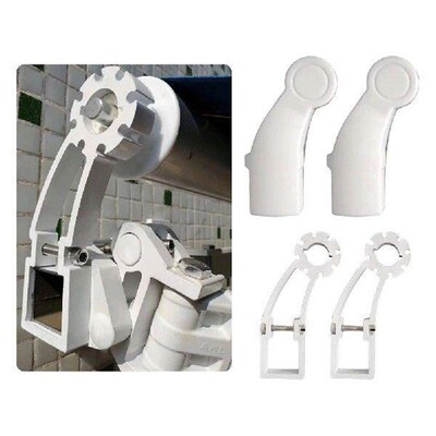 2pcs Awning Brackets With Lids For 40mm Square Tube