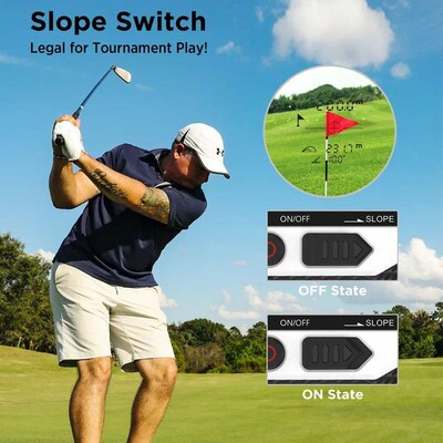 Golf Laser Rangefinder 1200/800/600M Flag-Lock Slope Telemet
