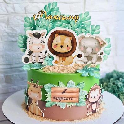 Jungle Safari Birthday Decorations Animal Disposable Tablewa