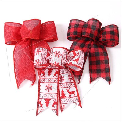Christmas decorations Christmas tree bows hanging ornaments
