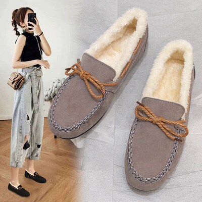 Womens Flats Casual Lazy Slipon Cotton Shoes Trendy in 2025