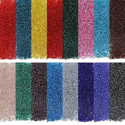 5750Pcs/Lot 2mm 20Colors Spacer Red Glass Bead For Handmade