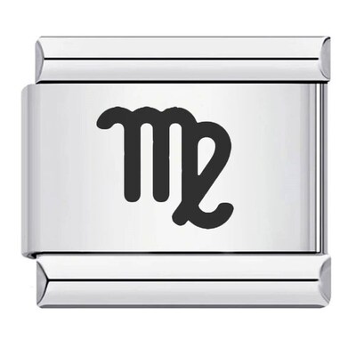 Trendy 12 Constellation Laser Italian Charms Links Fit 9mm S