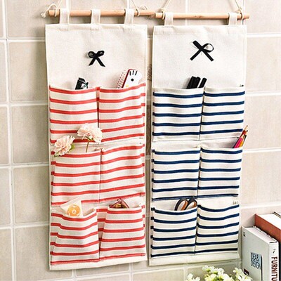 Hanging Storage Bag Organizer with Multi Pockets, Wall Mount